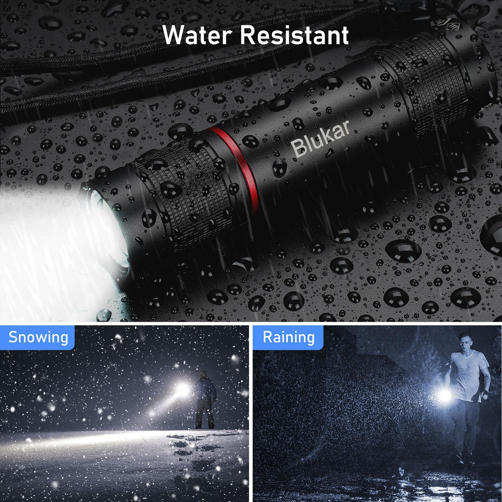 Flashlight Rechargeable,High Lumens Tactical Flashlight,Super Bright Small LED Flash Light-Zoomable,Adjustable Brightness,Long Lasting for Camping,Outdoors,Christmas Gifts Men&Women