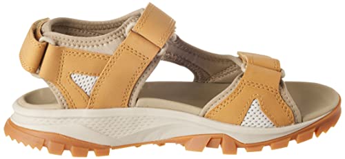 Timberland Women's Lincoln Peak Strap Sandal, Wheat Leather, 8