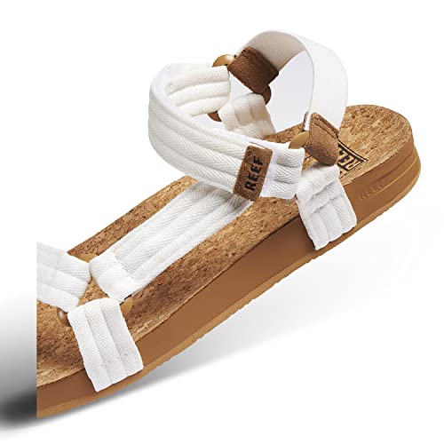 Reef Women's Cushion Rem Sandal, White, 9