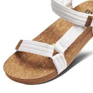 Reef Women's Cushion Rem Sandal, White, 9