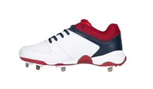 rip-it women's diamond softball spike - size 6 - red/white/navy