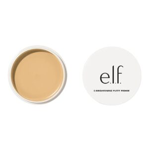 e.l.f. c-brightening putty primer, makeup primer for brightening & evening out skin tone, enriched with vitamin c, universal sheer (packaging may vary)