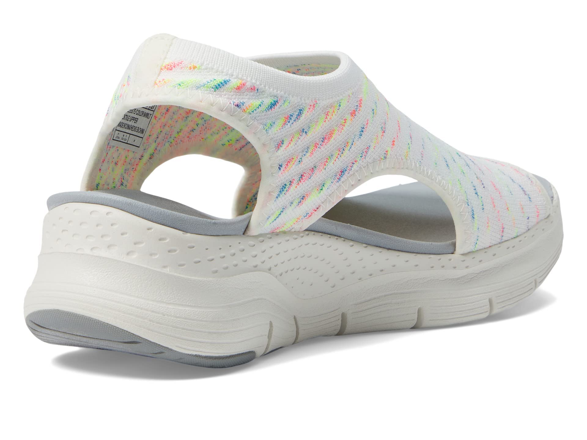 Skechers Women's Arch FIT-Catchy Wave, White Multi, 7