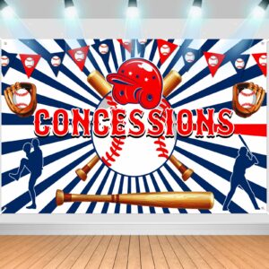 baseball party decorations banner baseball concessions banner baseball party supplies large sports themed birthday backdrop for boys kids teens baseball birthday holiday party favor