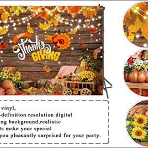 LTLYH 8x6ft Thanksgiving Backdrop Fall Backdorp Thanksgiving Turkey Pumpkin Decoration Backdrop Autumn Banner Party Backdrops 186