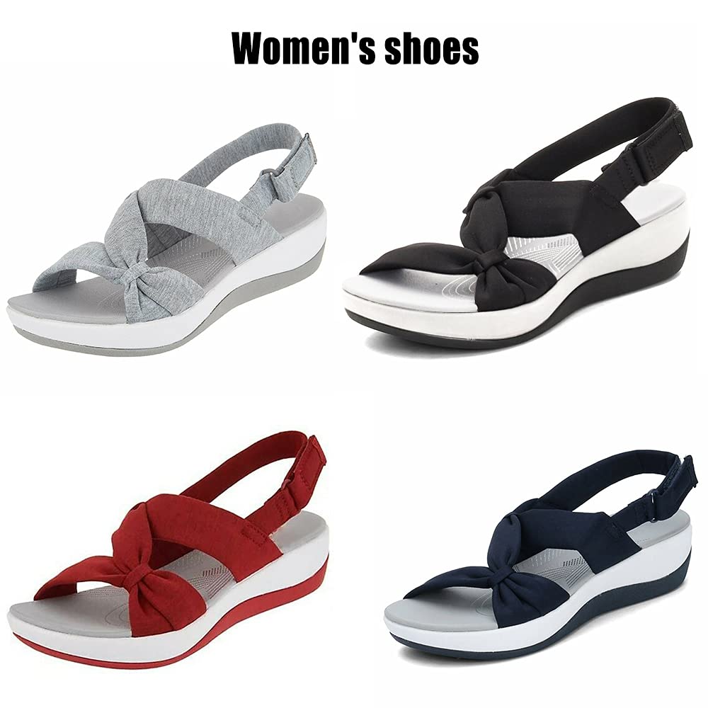 VALINK Women Flats Shoes, 2022 Open Toe Buckle Ankle Strap Sandals Tassel Round Toe Shoes Platform Sandals Thick Bottom Buckle Strap Walking Shoes Sneakers