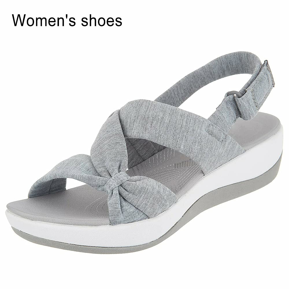 VALINK Women Flats Shoes, 2022 Open Toe Buckle Ankle Strap Sandals Tassel Round Toe Shoes Platform Sandals Thick Bottom Buckle Strap Walking Shoes Sneakers