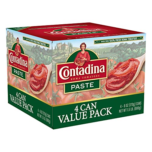 CONTADINA Tomato Paste, 4 Pack, 6 oz Cans