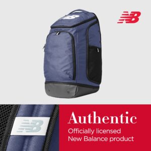 New Balance Sports Backpack, Team Travel Gym Bag for Men and Women, Blue, One Size