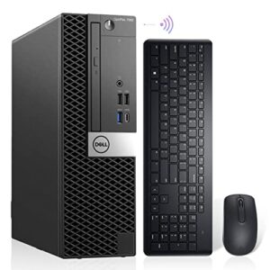 dell optiplex 7060 windows 11 pro desktop computer sff, intel 8th gen i5-8500 hexa core,32gb ddr4 ram 512gb nvme m.2 ssd, ax210 built-in wifi 6e & bluetooth 5.2,new wireless keyboard & mouse (renewed)