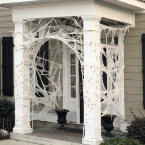 DAZONGE 450 sqft Spider Webs Halloween Decorations, Stretchy Beef Netting, Spooky Spider Web Decorations for Halloween Party, Haunted House