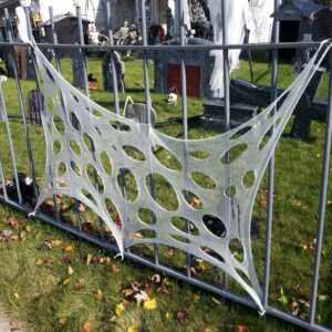 DAZONGE 450 sqft Spider Webs Halloween Decorations, Stretchy Beef Netting, Spooky Spider Web Decorations for Halloween Party, Haunted House