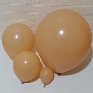 100 Pcs Nude Party Latex Balloons - 5/10/12/18 Inch Cream Balloons Beige Balloons, Neutral Color Balloons Garland Arch Kit Merry Chritmas/Graduation Balloons/Wedding/Party decorations