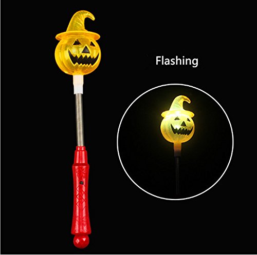 Halloween Pumpkin Flashlight Festival Party Cheer Props 3pcs/Set