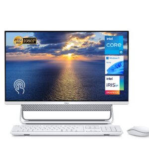 Newest Dell Inspiron 24 5000 All-in-One Desktop, 23.8” FHD Touchscreen, Intel i5-1135G7, 16GB DDR4 RAM, 512GB SSD, Webcam, Wi-Fi 6, HDMI, Wireless Keyboard&Mouse, Win11 Home, Silver