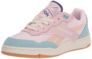 reebok women's bb 4000 ii basketball shoe, pixel pink/vintage chalk/blue pearl, 6 women