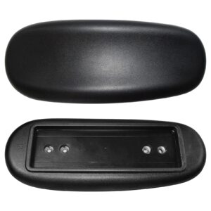 MySit Office Chair Armrest Replacement Arm Pads Universal 4" 5.5" Mounting Hole (Set of 2) Black