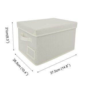 GRANNY SAYS Bundle of 3-Pack Lidded Closet Storage Bins & 3-Pack Rectangle Storage Bins with Lids