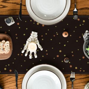 Artoid Mode I Smell A Child Wizzard Hat Witch Vibes Halloween Table Runner, Holiday Fall Kitchen Dining Table Decoration for Home Party Decor 13x72 Inch