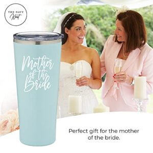 Mother of the Bride Tumbler - Engagement Announcement & Bridal Shower Gift for Bride's Mother - Stylish Coffee Mug for Mother of the Bride and Mother of the Groom