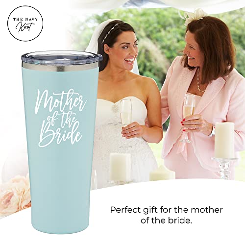 Mother of the Bride Tumbler - Engagement Announcement & Bridal Shower Gift for Bride's Mother - Stylish Coffee Mug for Mother of the Bride and Mother of the Groom