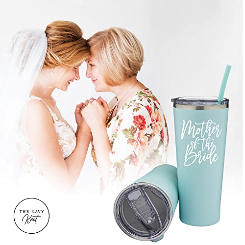 Mother of the Bride Tumbler - Engagement Announcement & Bridal Shower Gift for Bride's Mother - Stylish Coffee Mug for Mother of the Bride and Mother of the Groom