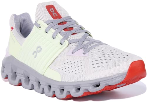 ON Women's Cloudswift Running Shoes, Ice/Oasis, 9.5