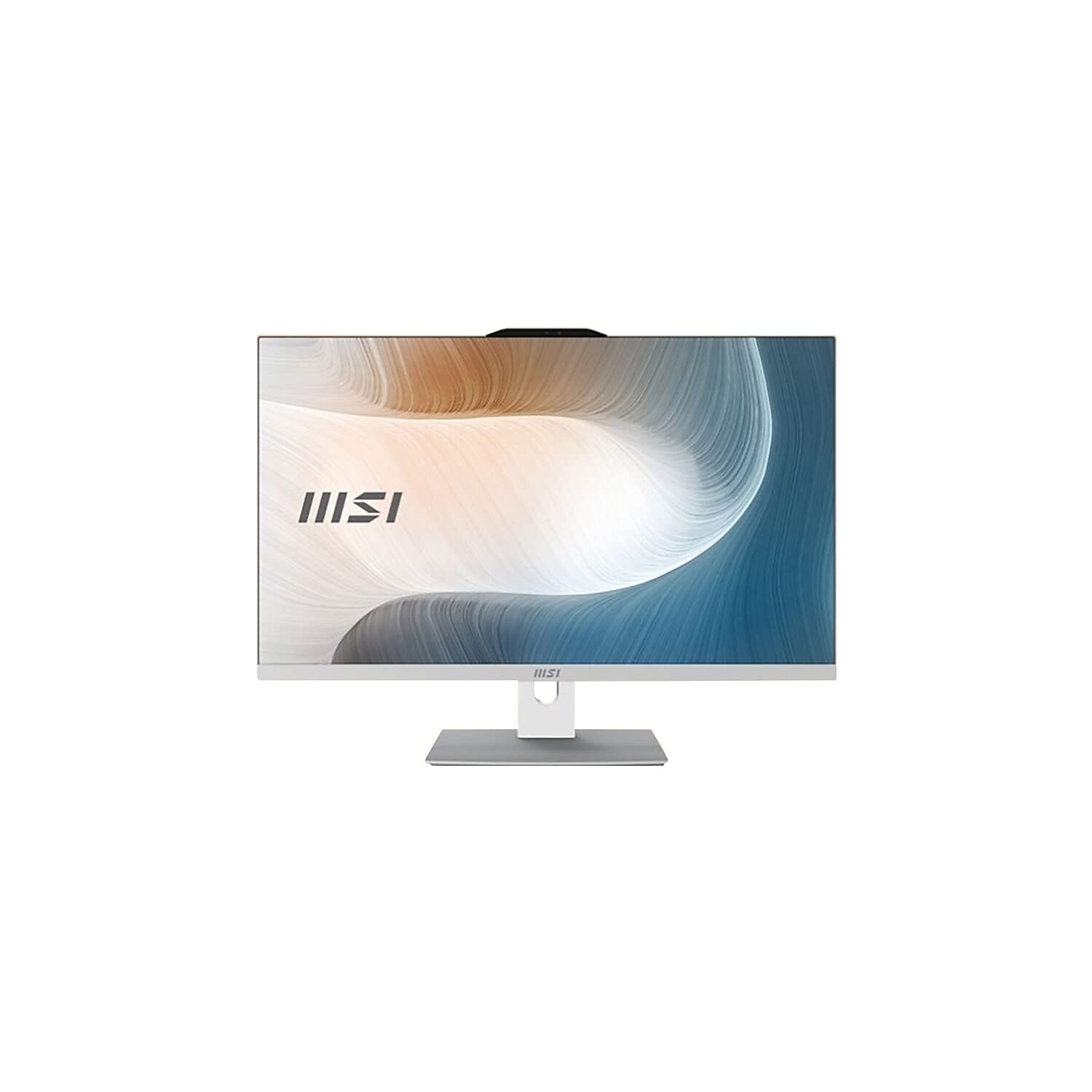 MSI Modern AM272P AIO Desktop, 27" FHD IPS-Grade LED, Intel Core i5-1240P, 8GB Memory, 512GB SSD, WiFi 6, BT 5.1, White, Windows 11 Home (12M-030US)