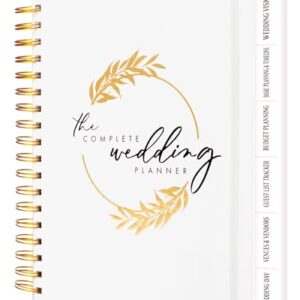 Wedding Planning Book and Organizer - Elegant Engagement Gift 18-Month Calendar Checklist Best Planning Book Gifts for the Bride - Ultimate Bridal Knot Wedding Diary Gift Countdown Binder and Planner