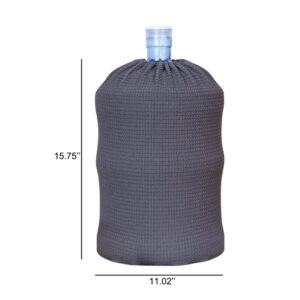 Water Dispenser Barrel Covers for 5 Gallon Water Bottle, Fabric Durable Water Cooler Dust Proof Covers For Decor, Reusable Furniture Standard Cover Protector For Home, Office (Grey)