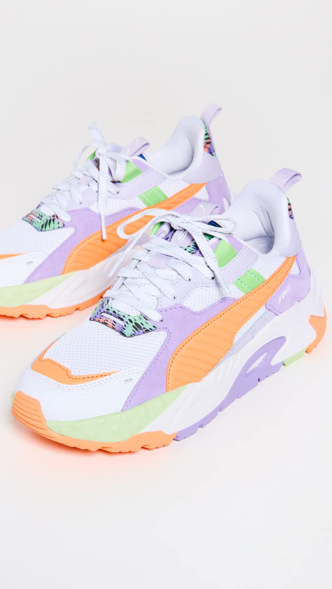 PUMA Rs-TRCK Feelin' Extra Puma White/Orange Peach/Vivid Violet 6.5 B (M)