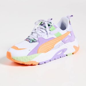 PUMA Rs-TRCK Feelin' Extra Puma White/Orange Peach/Vivid Violet 6.5 B (M)