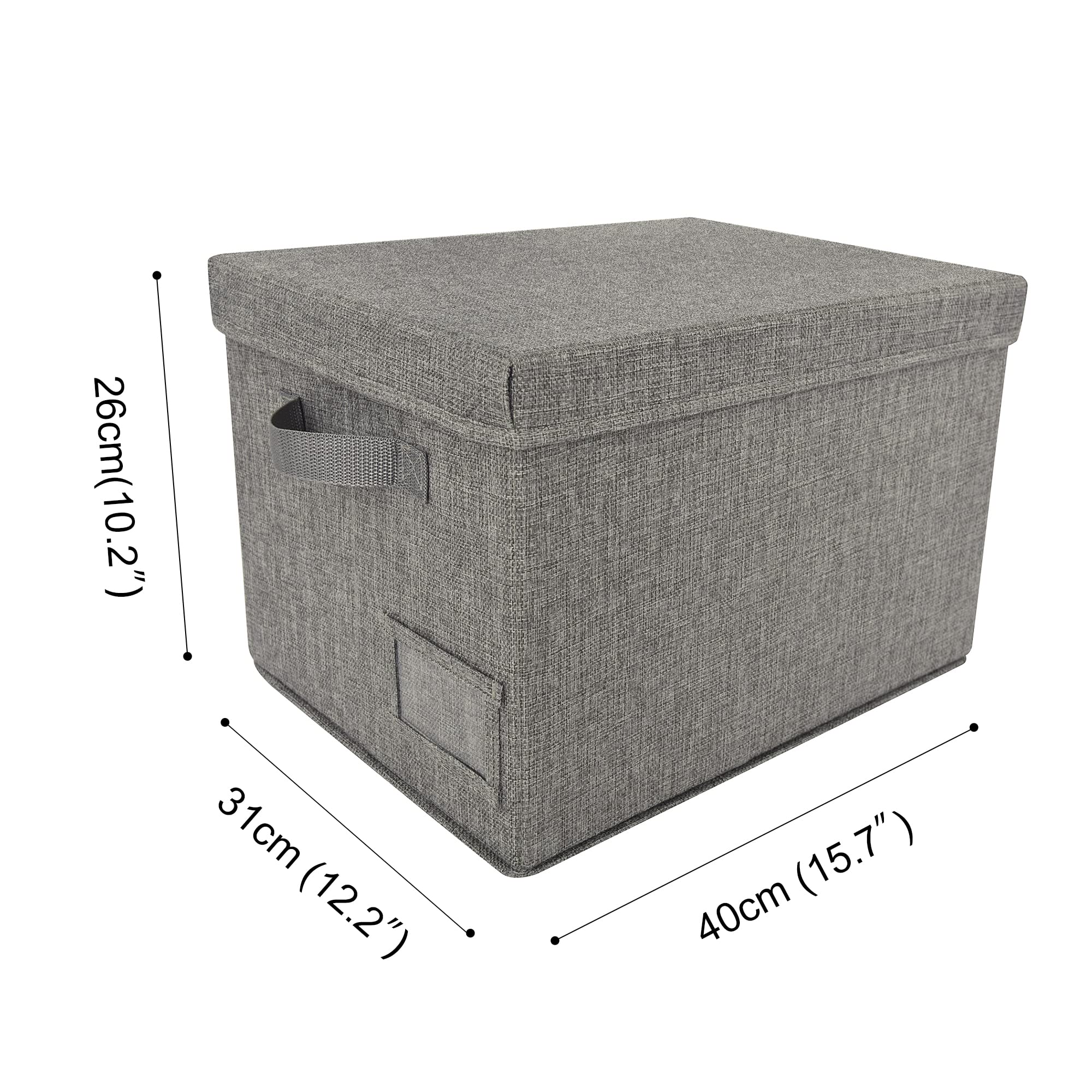 GRANNY SAYS Bundle of 3-Pack Lidded Closet Storage Bins & 3-Pack Rectangle Storage Bins with Lids