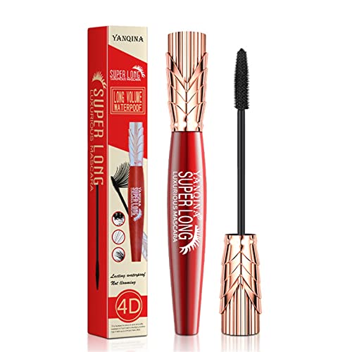 Mascara Two Faced 4d Fiber Mascara, Waterproof-Fiber Long Curly, No Dizzy, Crown Shaped Mascara 10ml Celebration Gift Set