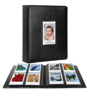 288 vertical photos for instax mini photo album, front window, photo album 2x3 for fujifilm instax mini film 7s 8 9 11, polaroid 300, hp sprocket, k-pop photocards (silver)