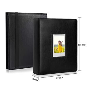 288 Vertical Photos for Instax Mini Photo Album, Front Window, Photo Album 2x3 For Fujifilm Instax Mini Film 7s 8 9 11, Polaroid 300, HP Sprocket, K-pop Photocards (Silver)