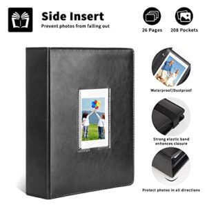 288 Vertical Photos for Instax Mini Photo Album, Front Window, Photo Album 2x3 For Fujifilm Instax Mini Film 7s 8 9 11, Polaroid 300, HP Sprocket, K-pop Photocards (Silver)