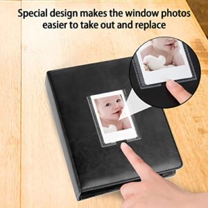 288 Vertical Photos for Instax Mini Photo Album, Front Window, Photo Album 2x3 For Fujifilm Instax Mini Film 7s 8 9 11, Polaroid 300, HP Sprocket, K-pop Photocards (Silver)