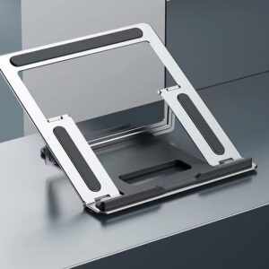 Eripanmio Adjustable Laptop Stand，Upgraded Aluminum Computer Holder Compatible with 10-15.6" Laptops