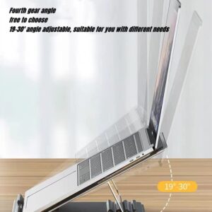 Eripanmio Adjustable Laptop Stand，Upgraded Aluminum Computer Holder Compatible with 10-15.6" Laptops