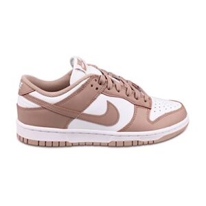 Nike Women's Dunk Low Shoes, White/Rose Whisper, 6.5