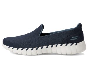 skechers women's go walk smart 2-sunset springs sneaker, navy/blue, 9