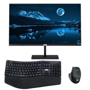 all in one desktop computer, techmagnet cheetah 4, intel core i3 4th gen 2.9ghz, 16gb ddr3, 120gb ssd, 27 inch led monitor, mtg wireless ergonomic keyboard mouse, wifi, win 10 pro (renewed)