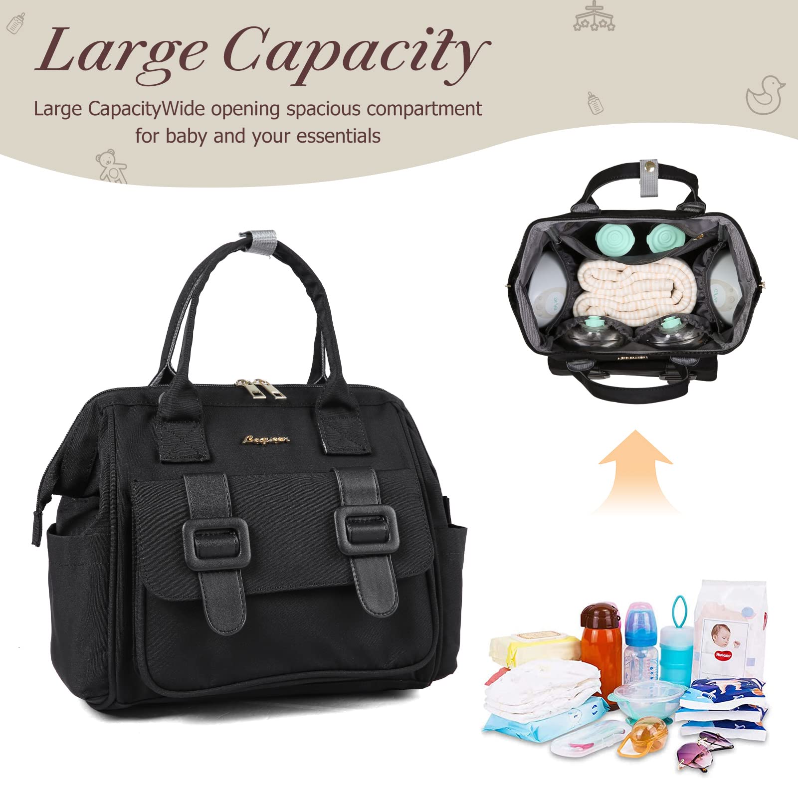 Breast Pump Bag for Working Moms, Mini Diaper Bag for Wearable Pumps - Breastpump Bags Pouch, Hands Free Breast Pump Storage Bag for Pumping Bag, Diaper Bag or Handbag