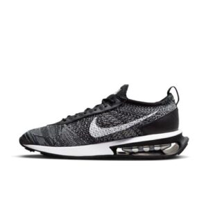 nike mens air max flyknit racer dj6106 001 oreo - size 11 black/white