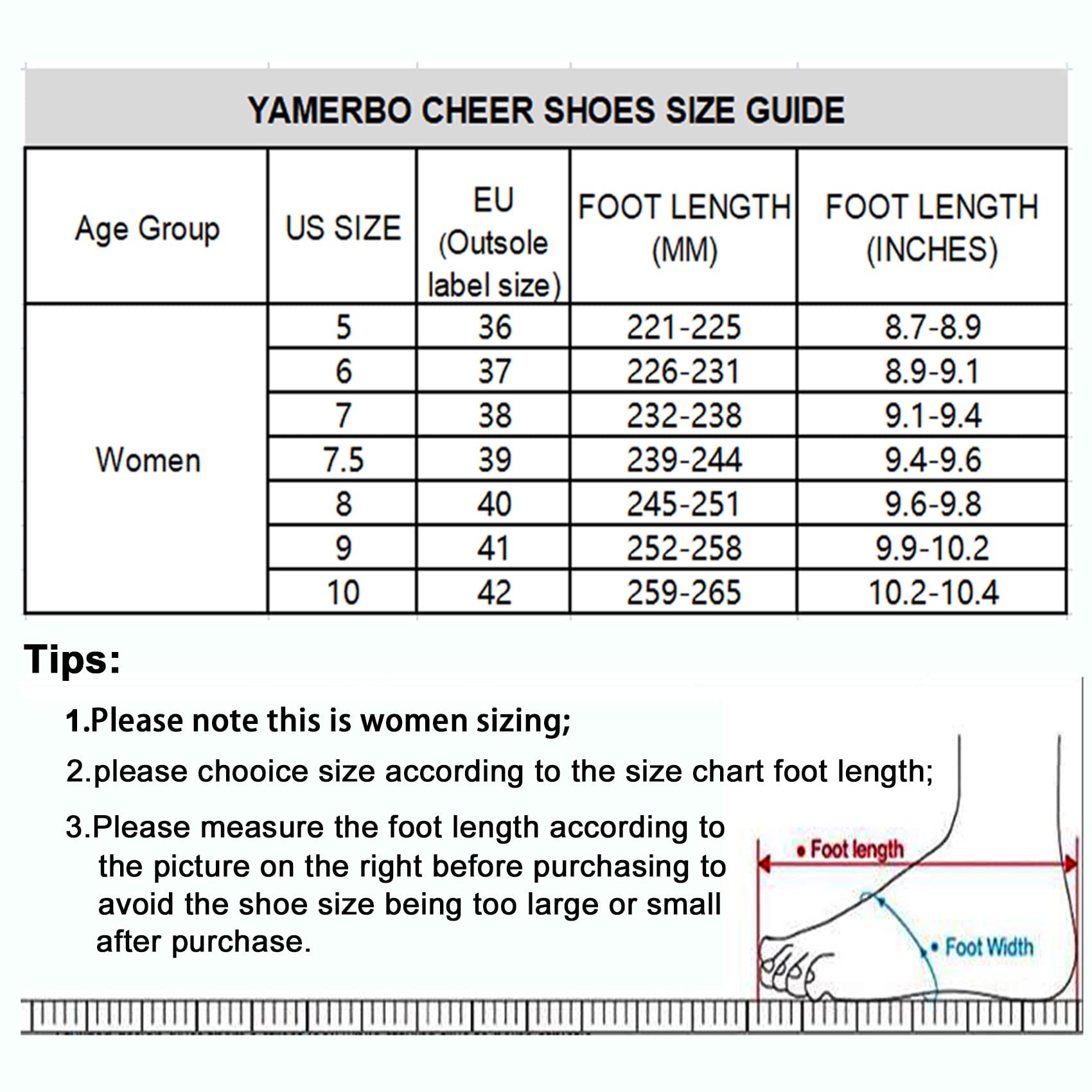 yamerbo Cheer Shoes for Youth Girls, White Varsity Cheerleading Shoes for Women, Breathable and Lightweight Dance Athletic Flats, Women Competition Training Tennis Sneaker Shoes -White 1