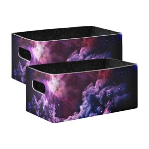 j joysay starry galaxy storage basket felt storage bin collapsible closet baskets toy storage box organizer for shelf closet nursery home