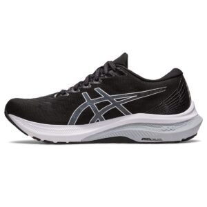 asics women's gt-2000 11 running shoes, 9, black/white