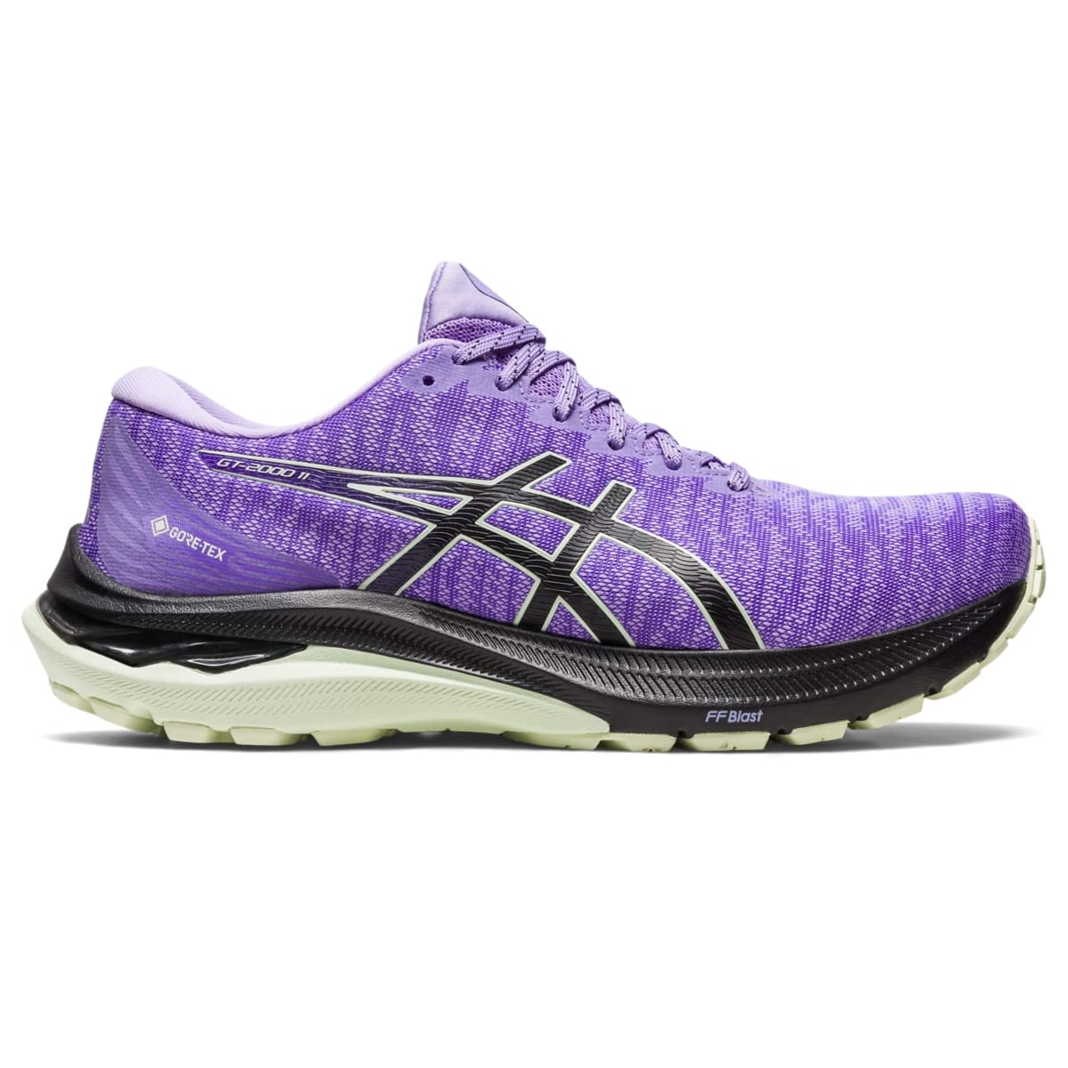 ASICS Women's GT-2000 11 GTX Running Shoes, 10, Digital Violet/Black