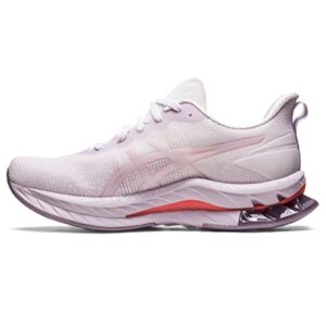 asics women's gel-kinsei blast le 2 running shoes, 7, white/papaya